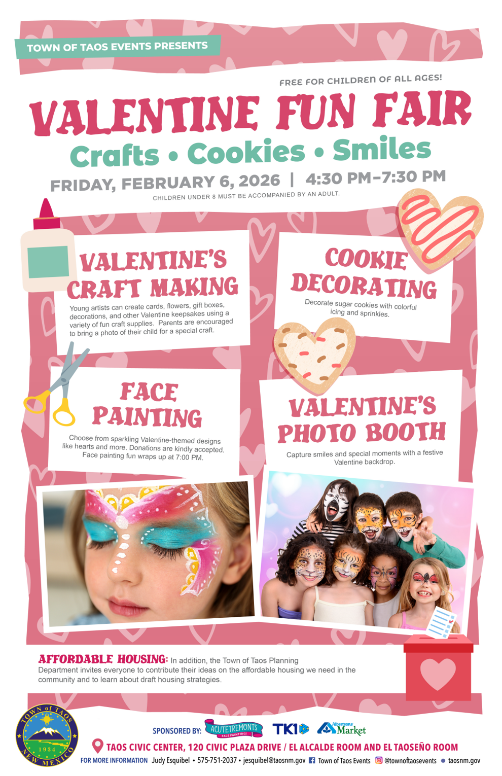 Town of Taos Events presents Valentine Fun Fair: Crafts, Cookies and ...