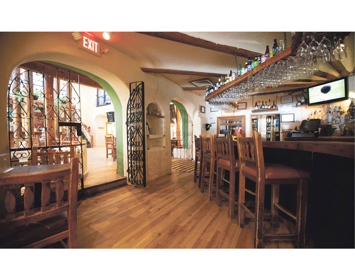 Adobe Bar at the historic Taos Inn: where history and art collide ...