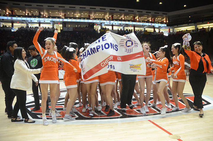 Taos cheerleading team wins third straight state title | Sports ...