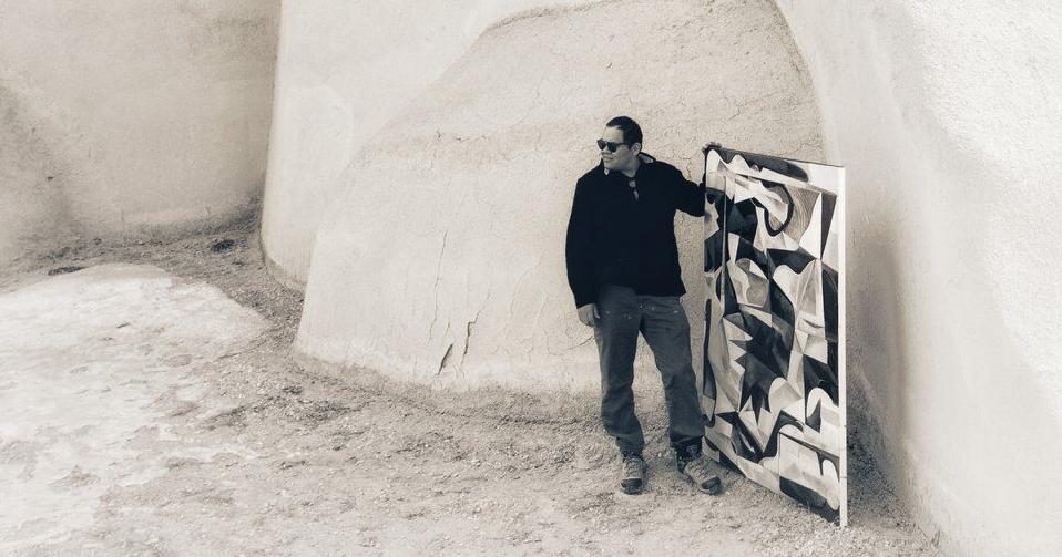 Dińe artist Sheldon Harvey at Chimayo Trading Del Norte | Arts ...
