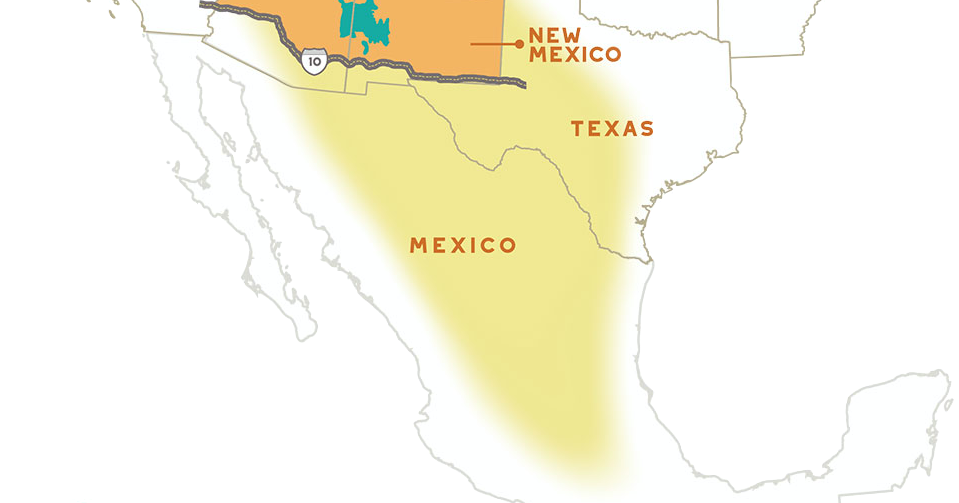 mexican grey wolf range