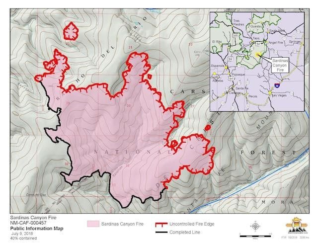 Monday wildfire update: Carson NF to reopen Tuesday | Environment ...