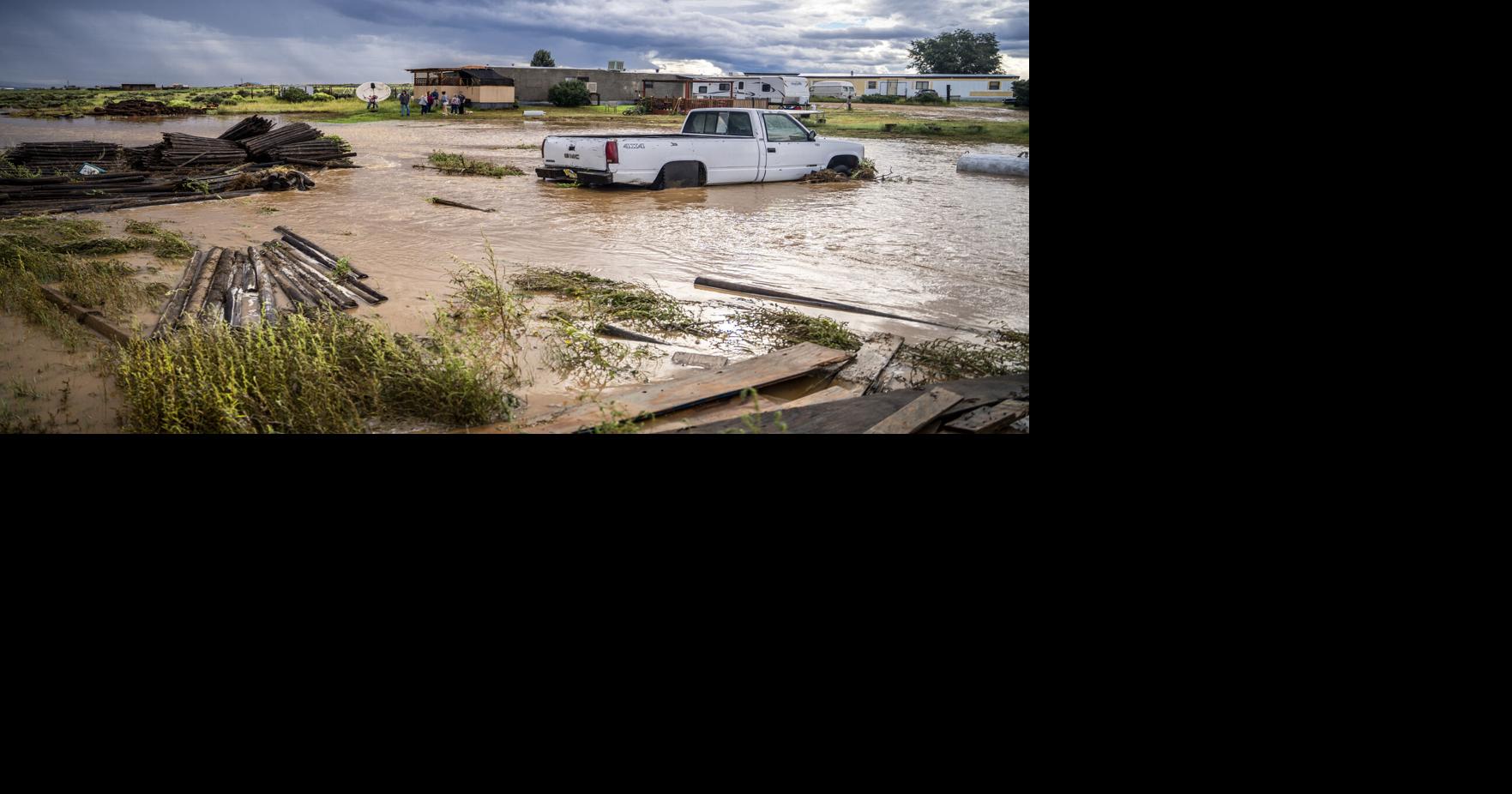 Flooding damages homes on Tafoya Lane in El Prado | Environment ...