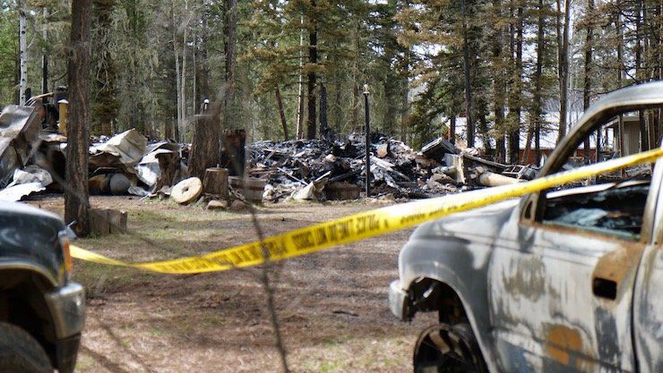 Woman's remains recovered from Angel Fire house fire, husband ...