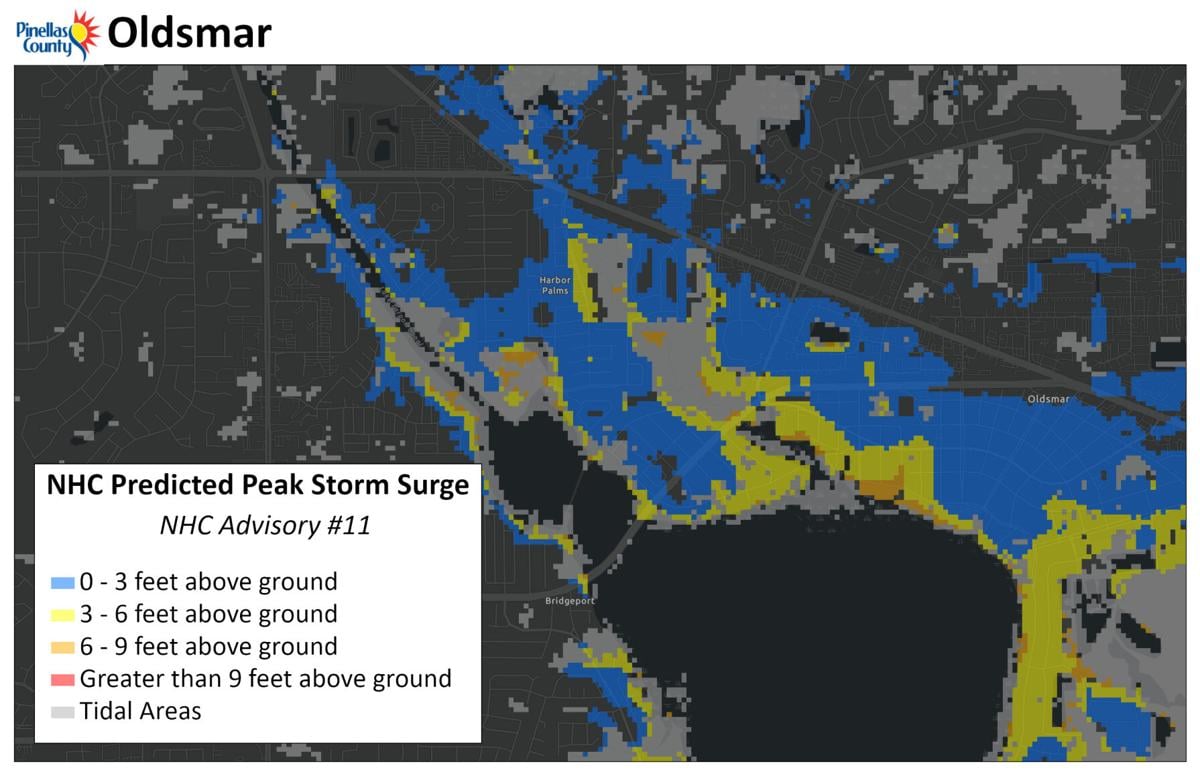 Take A Close Look At The Storm Surge Forecast Around Pinellas