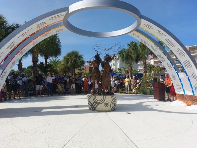 Town honors 'original stewards' of Indian Shores with new monument ...