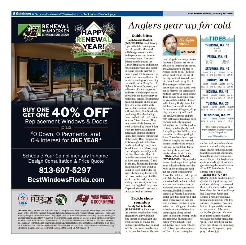 Page 4 PALM HARBOR BEACON 01-14-26 8 | e-Edition | tbnweekly.com