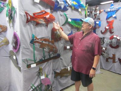 Creative shopping: Vendors sell unique items at Sami Show inside Expo ...