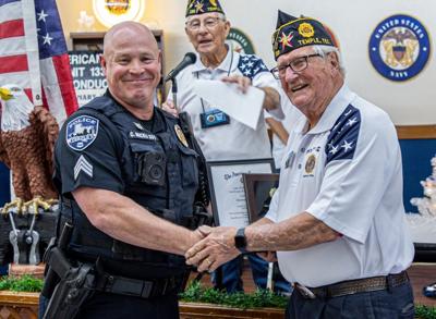American Legion Post in Temple honors Miceli as Officer of the Year ...