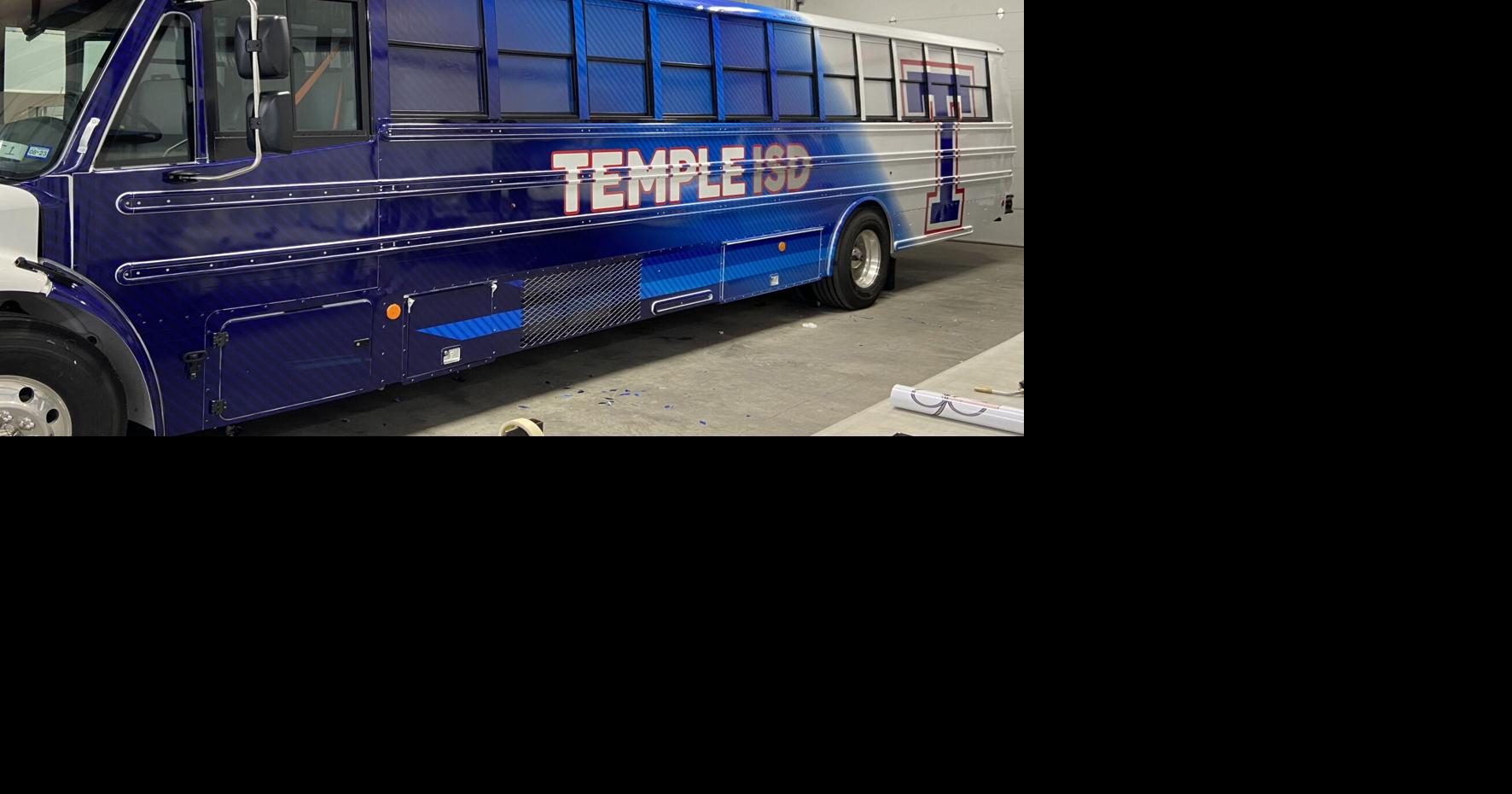 Stylish spirit: TISD travel buses have new look | News | tdtnews.com