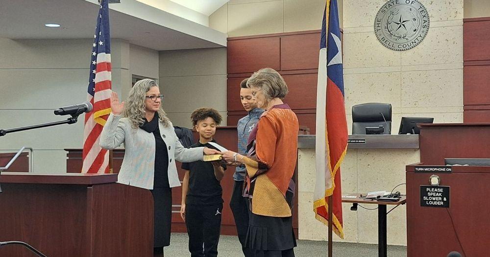‘Let the work begin’: Stephanie Newell takes office as Bell County’s ...