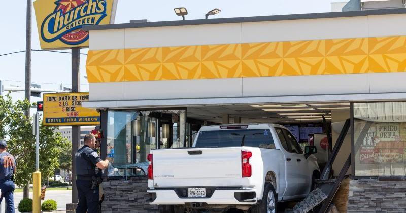 Pickup crashes into Church’s Chicken | News | tdtnews.com