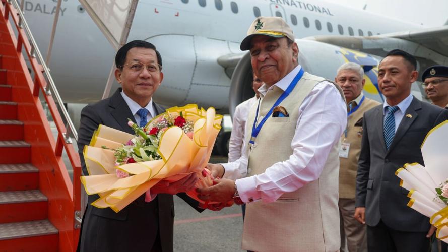 President of Myanmar’s military-backed government visits India | Nation ...