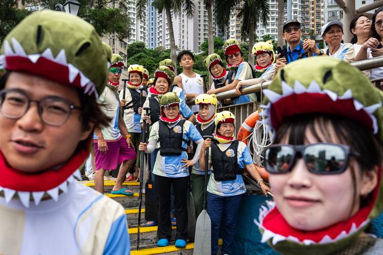 Competitors take part in boat races to mark the Dragon Boat Festival ...