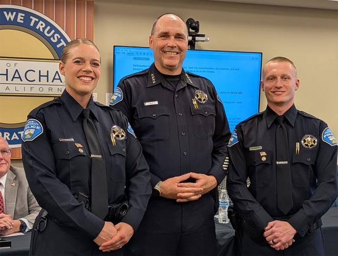 Dispatcher honored, two new police officers introduced at council ...