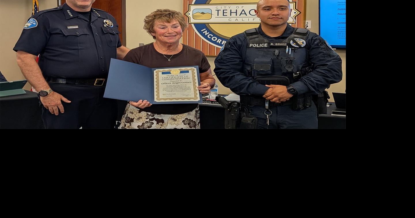 TPD officer recognized for saving life | News | tehachapinews.com