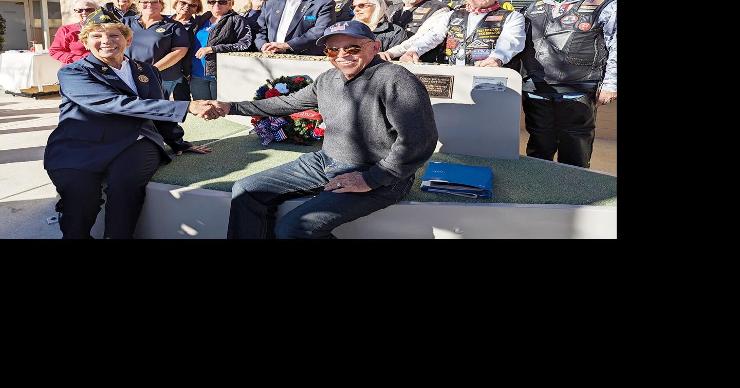 Downtown bench in honor of Gilbert Mitchell Jr. dedicated on Veterans ...