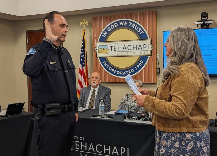 New Tehachapi police chief sworn in at City Council meeting | News ...