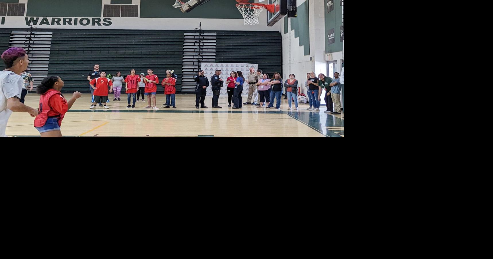 Supporters turn out for Special Olympics basketball scrimmage at ...