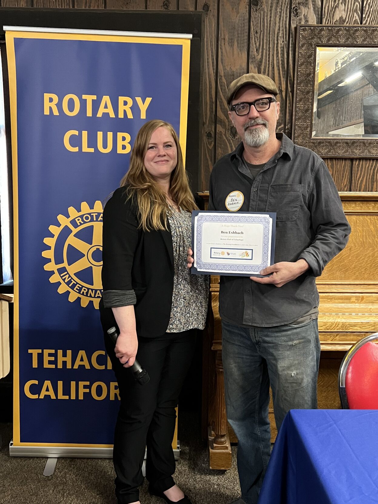 Ben Eshbach, creator of Tehachapi Now on YouTube, speaks at Rotary ...
