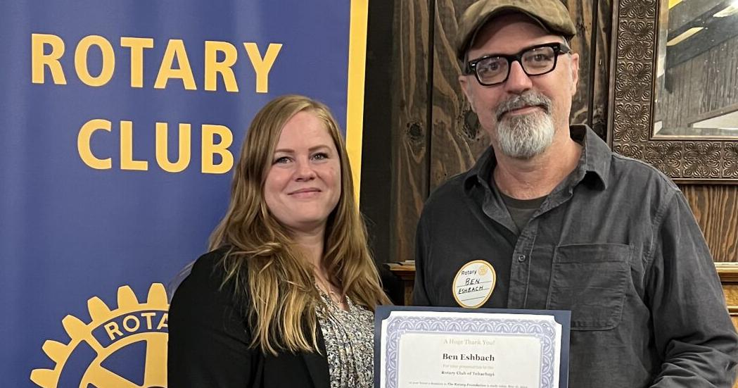 Ben Eshbach, creator of Tehachapi Now on YouTube, speaks at Rotary ...