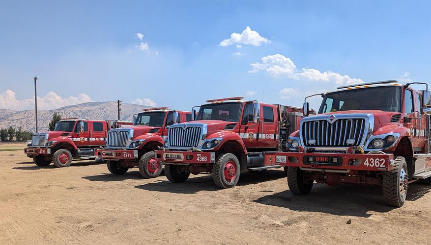 Fire agencies set up camp at THS | News | tehachapinews.com