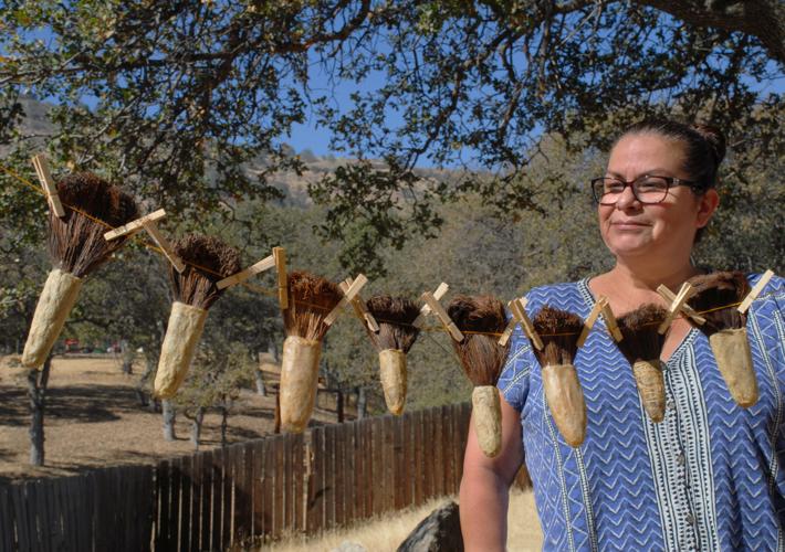 Pen in Hand: Soaproot brushes: local residents learn how to make a ...