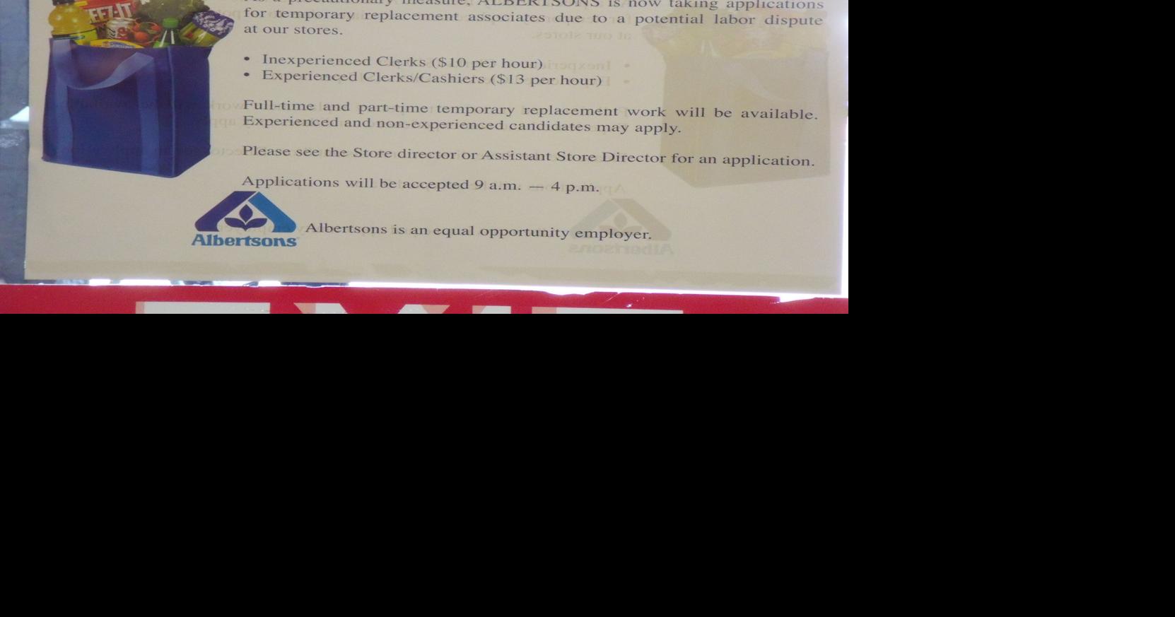 Local Albertsons employees covered by strike vote; both sides back to ...