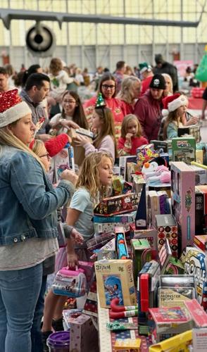 Children and their families attend holiday party at Edwards Air Force ...