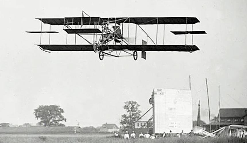 Pen in Hand: First flight ever: a daring 24-year-old pilot braves the ...