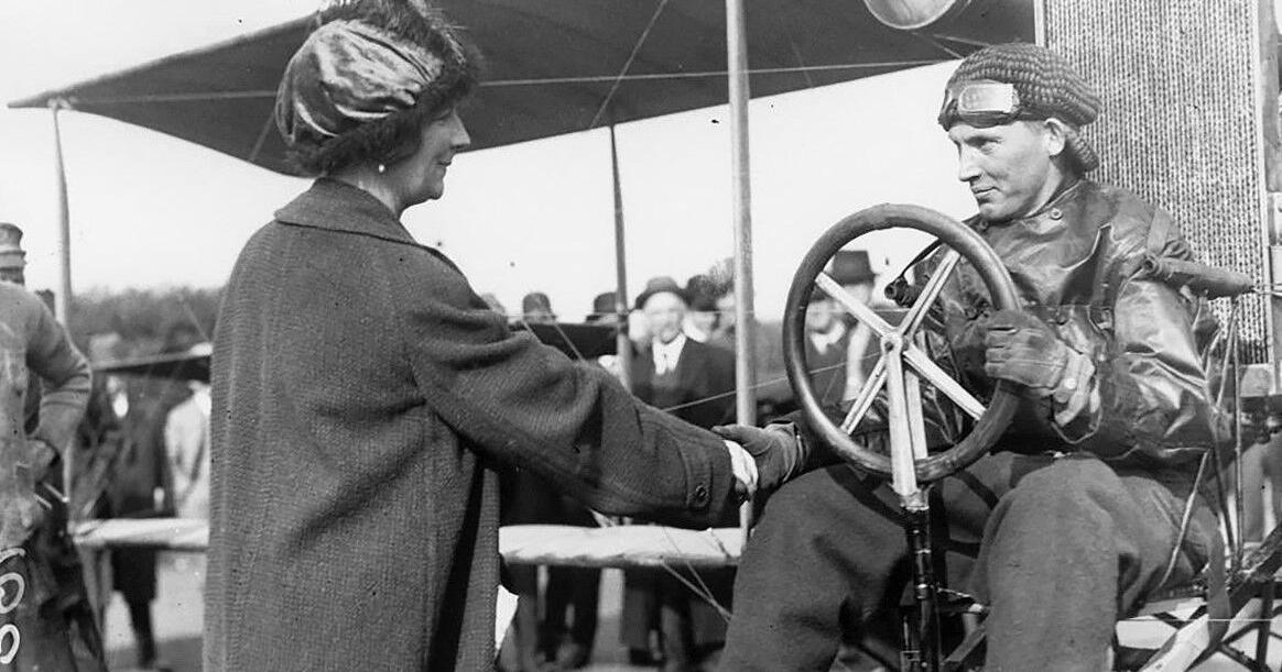 Pen in Hand: First flight ever: a daring 24-year-old pilot braves the ...