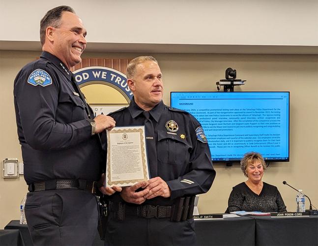 Tehachapi PD: Dunham and Ruppert promoted to lieutenant | News ...