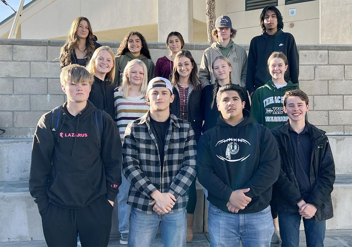 Athletes of the month honored by Tehachapi Warriors Booster Club ...