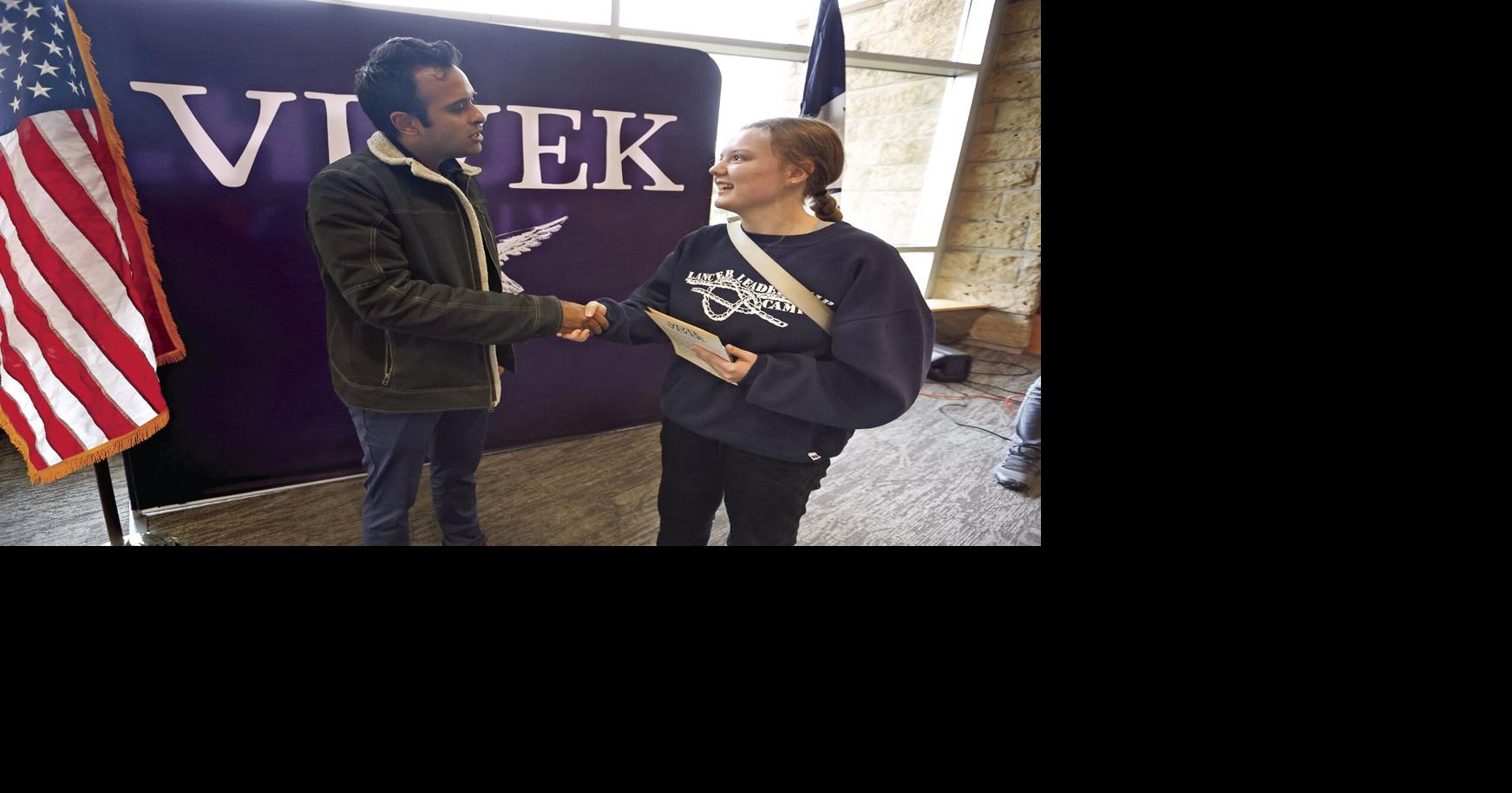 Ramaswamy focuses on federal department cuts, 'American ideals' at ...