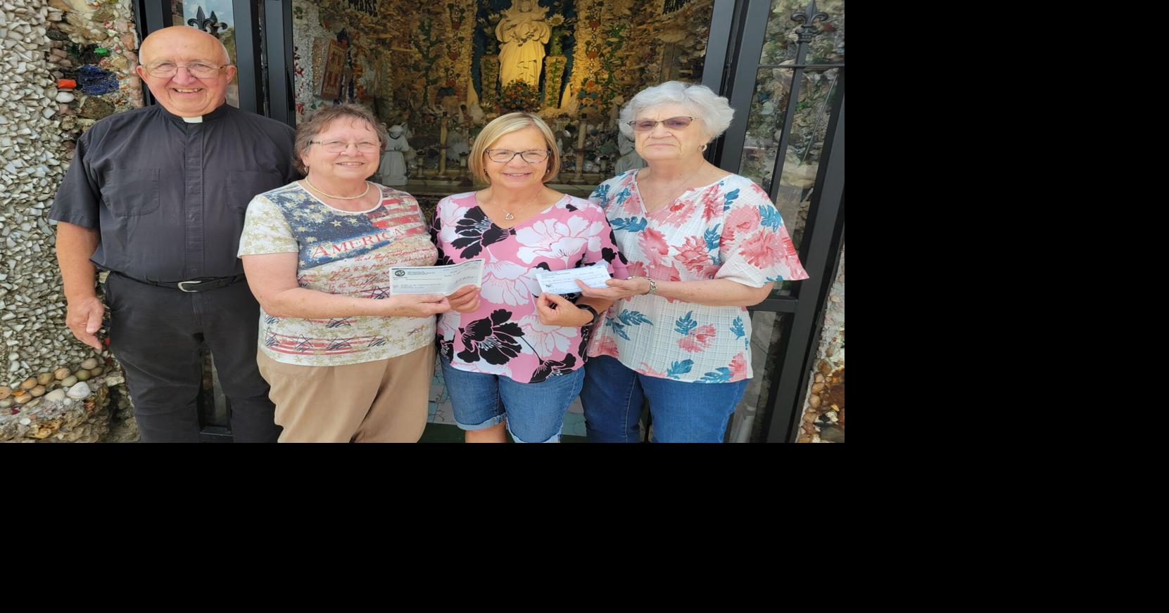 Fraternal organizations donate to Friends of Dickeyville Grotto ...
