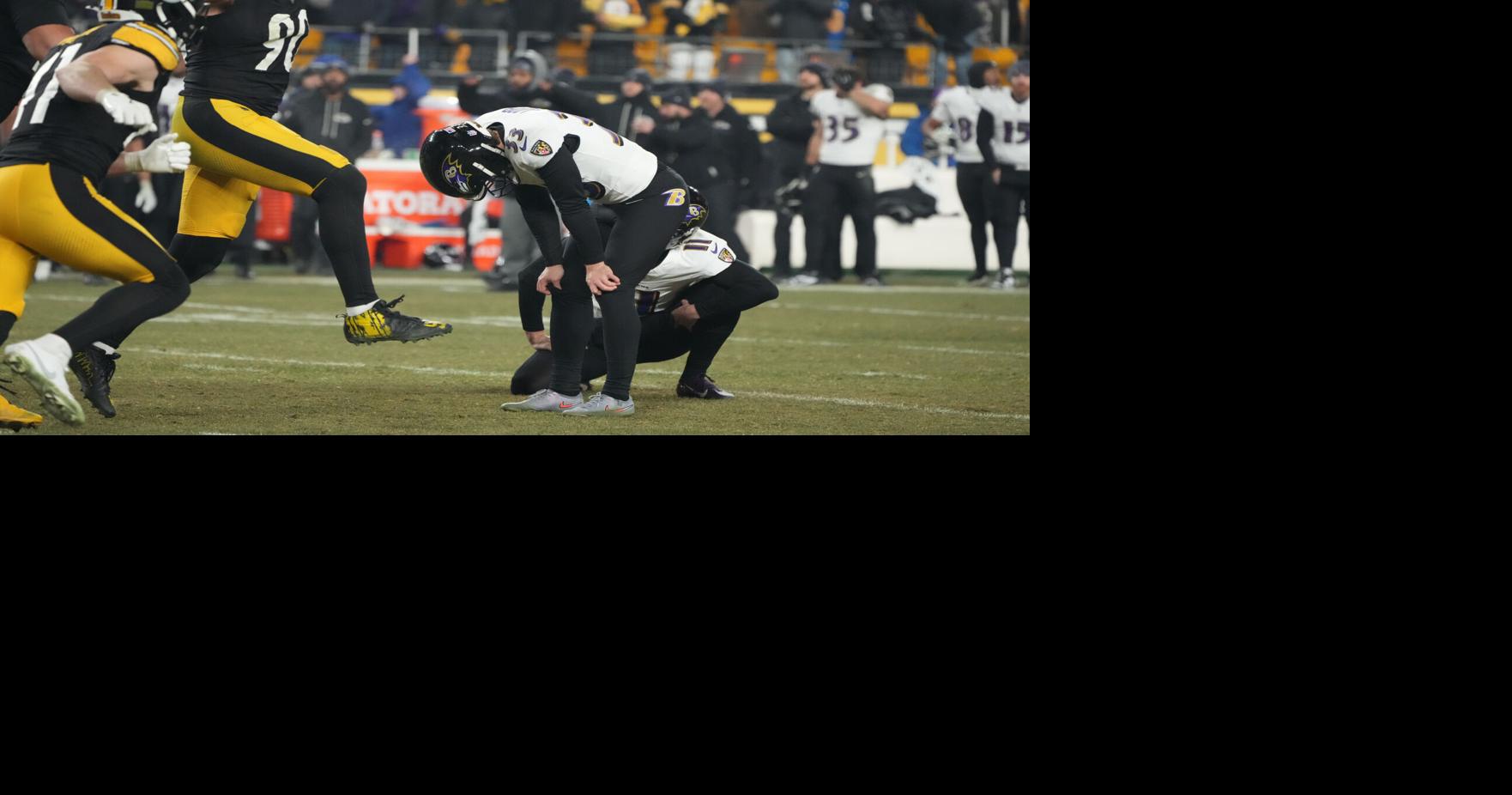 Season of the kicker unravels with missed field goal sending Ravens ...