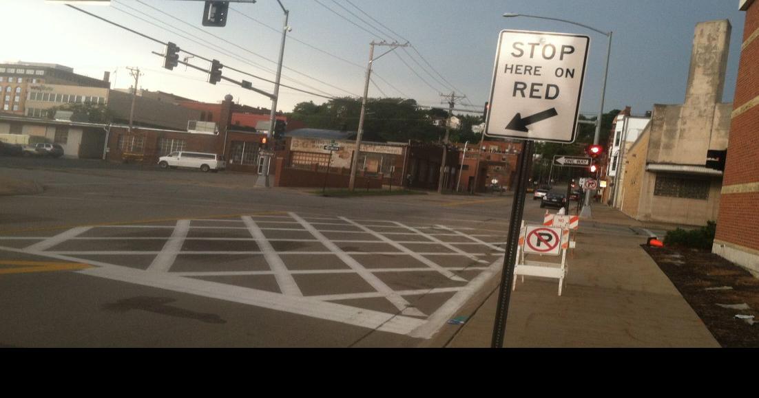 Dubuque's cross-hatched pavement markings explained | Public ...