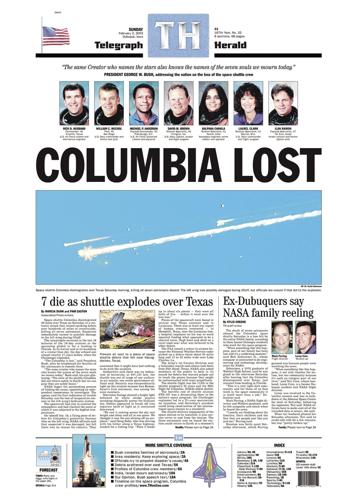 Throwback Thursday: Former Dubuquers at NASA reacted to Columbia ...