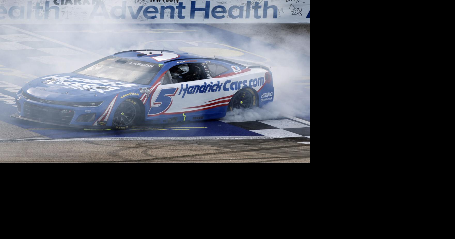 Kyle Larson wins again at Kansas, dominating for his 3rd NASCAR Cup ...