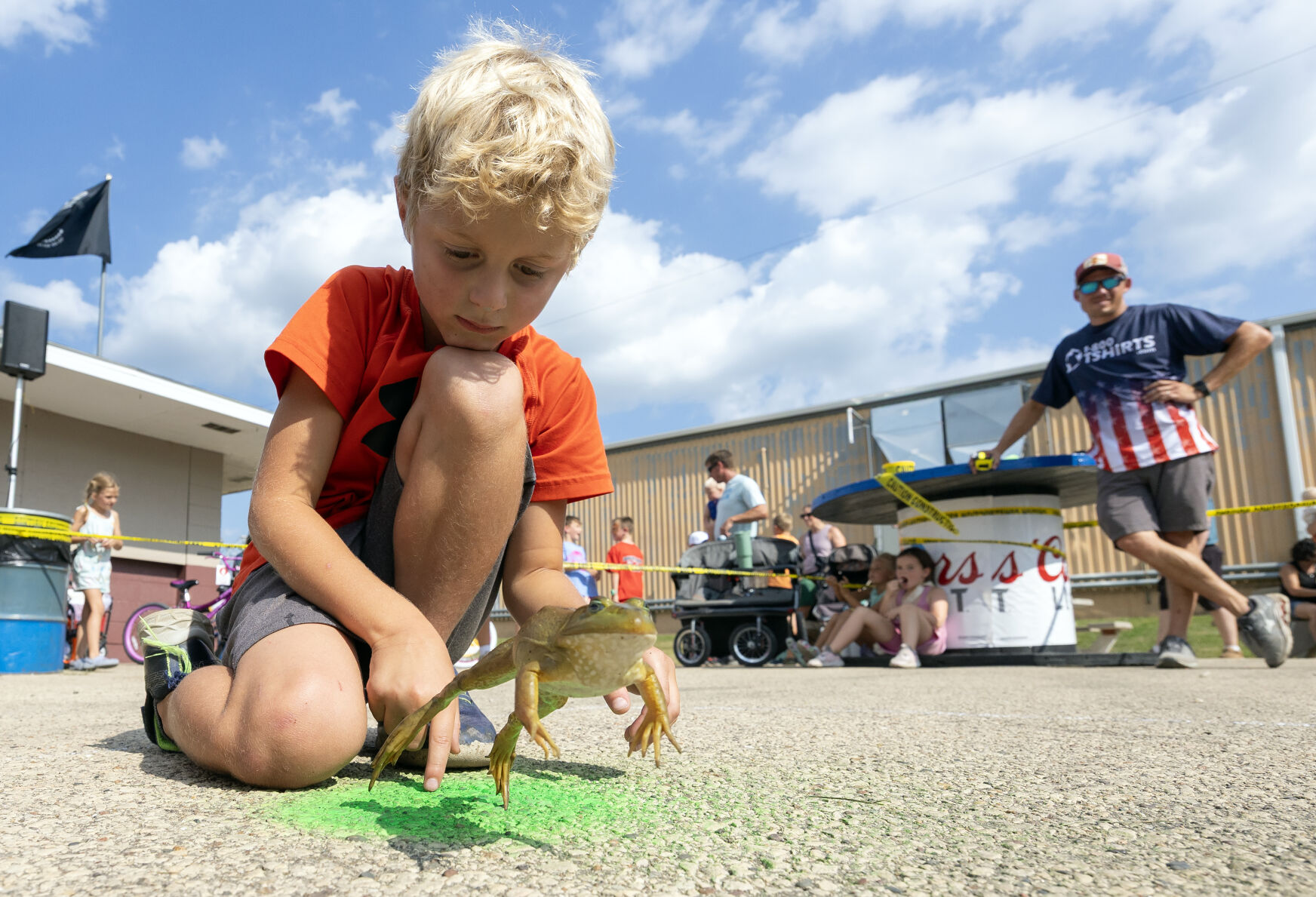 Nearly 100 kids compete in the Dubuque County Fair's annual Frog Jump ...