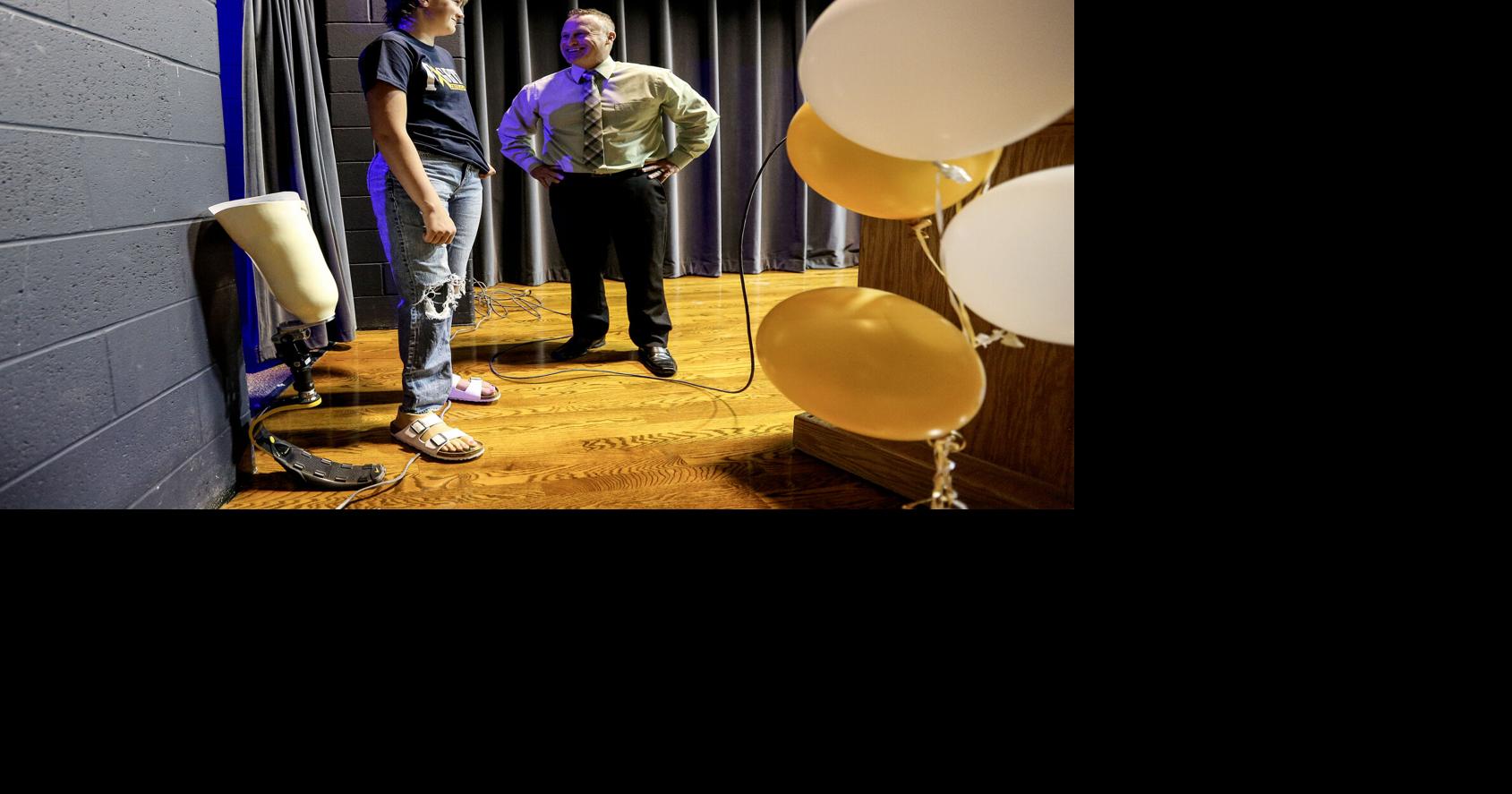 'Couldn't be more grateful': Cascade teen awarded sports prosthetic leg ...