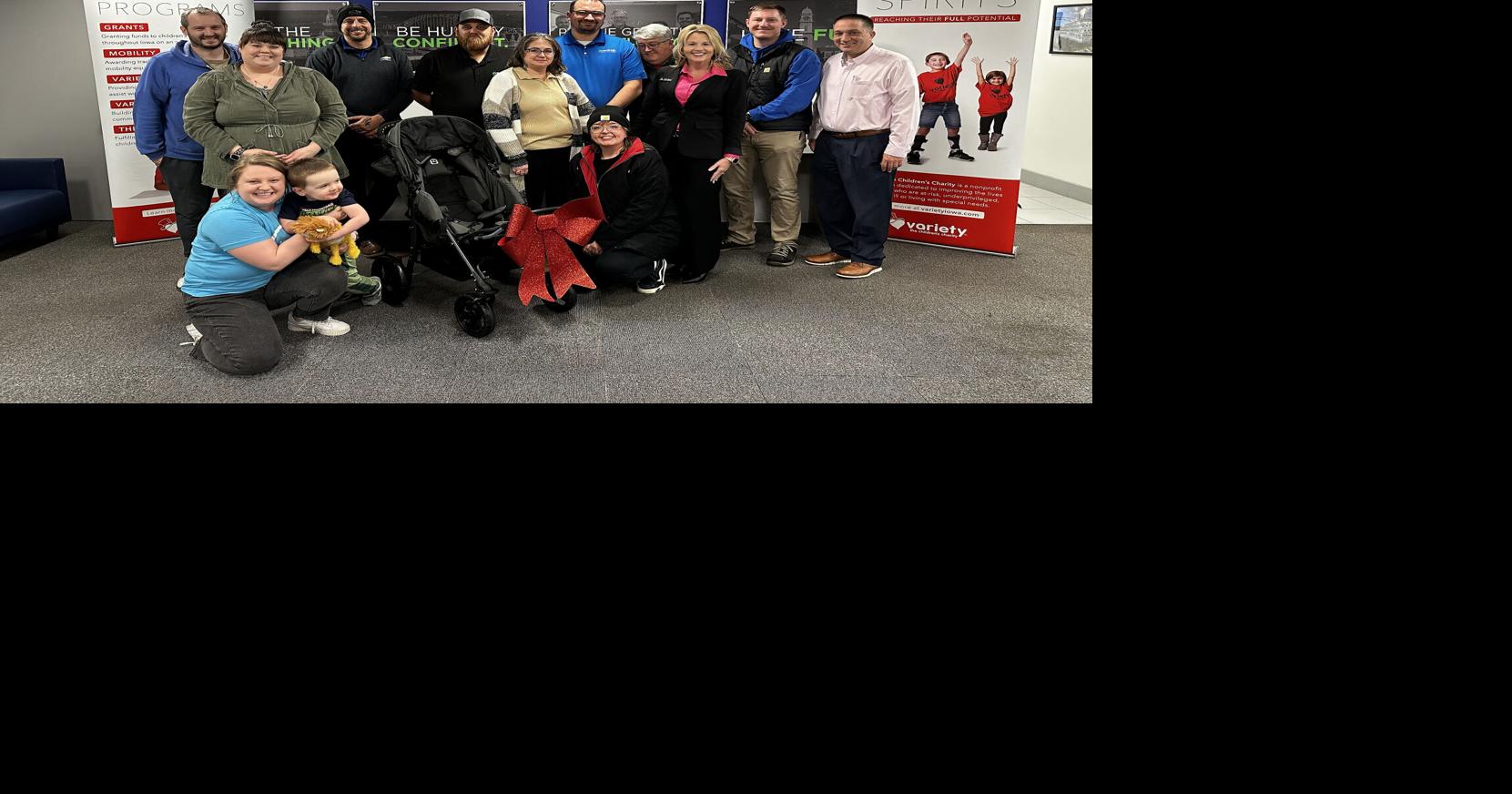 Dubuque child gifted specialized stroller by Iowa charity | Tri-state ...