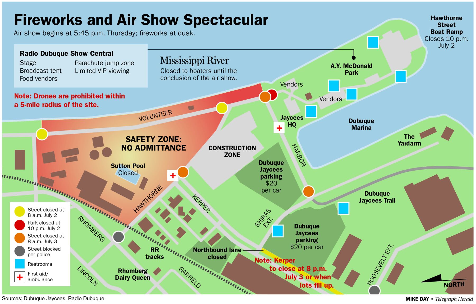 Everything you need to know about Dubuque's fireworks, air show | Tri ...