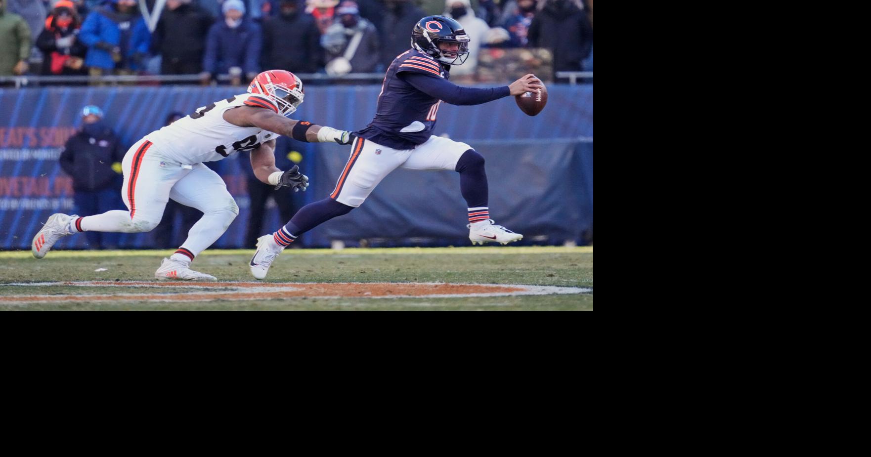 Caleb Williams throws for 2 TDs, Bears pound Browns even as Myles ...