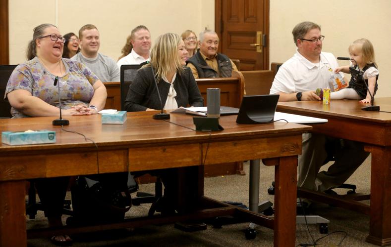 Adoption ceremony grows Dubuque family, brings smiles | Tri-state News ...