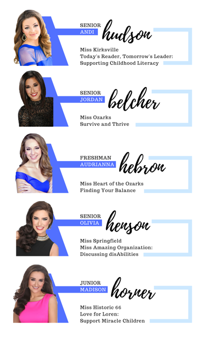 Five MSU women will compete in the Miss Missouri pageant | Life | the ...