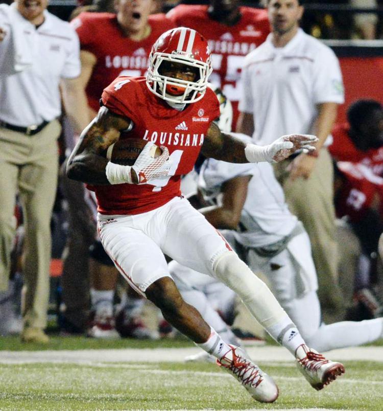 Jamal Robinson gets loose for the long-gainer he and the Ragin’ Cajuns ...