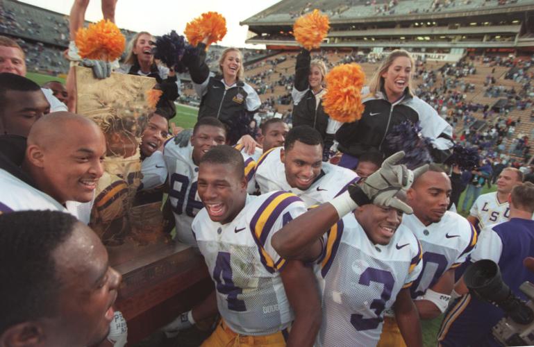 Bringing back the boot: LSU's celebrations with the Golden Boot over ...