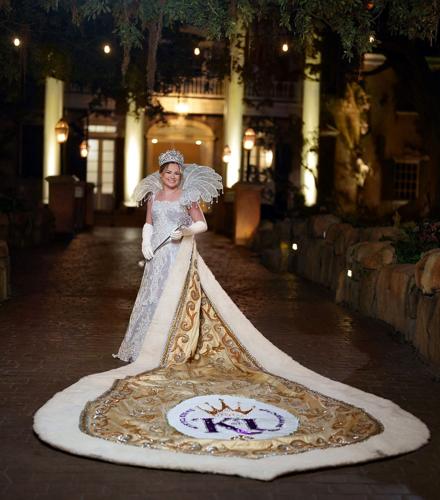 She who stands beside Drew Brees at Washington Mardi Gras ...