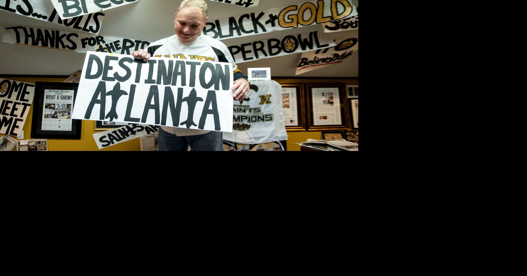 Photos: Saints super fan uses creative signage to show support | Photos ...